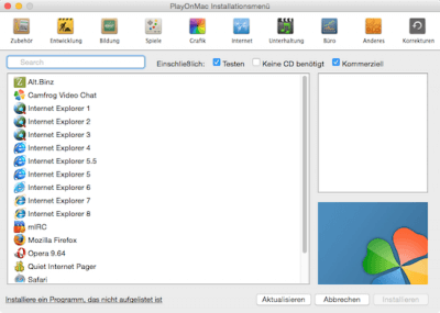 Windows Programme auf dem Mac zum Laufen bringen - Mit PlayOnMac