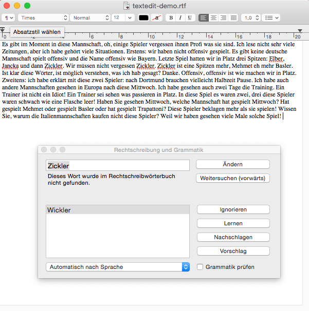 Einfache Textverarbeitung auf dem Mac mit TextEdit